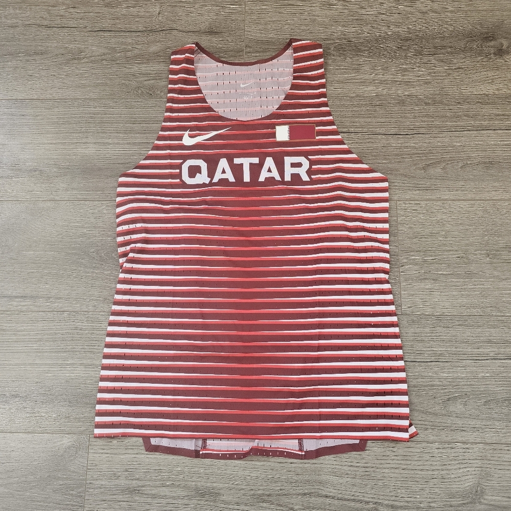 Nike Pro Elite Qatar Track & Field Running Singlet Ta… - Gem